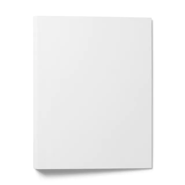 Closed White Folder Mockup